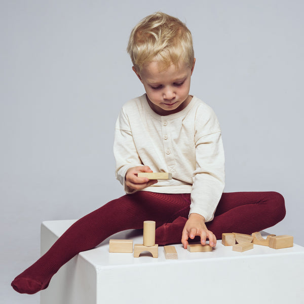 Collant per bambini - Ciliegia Borgogna